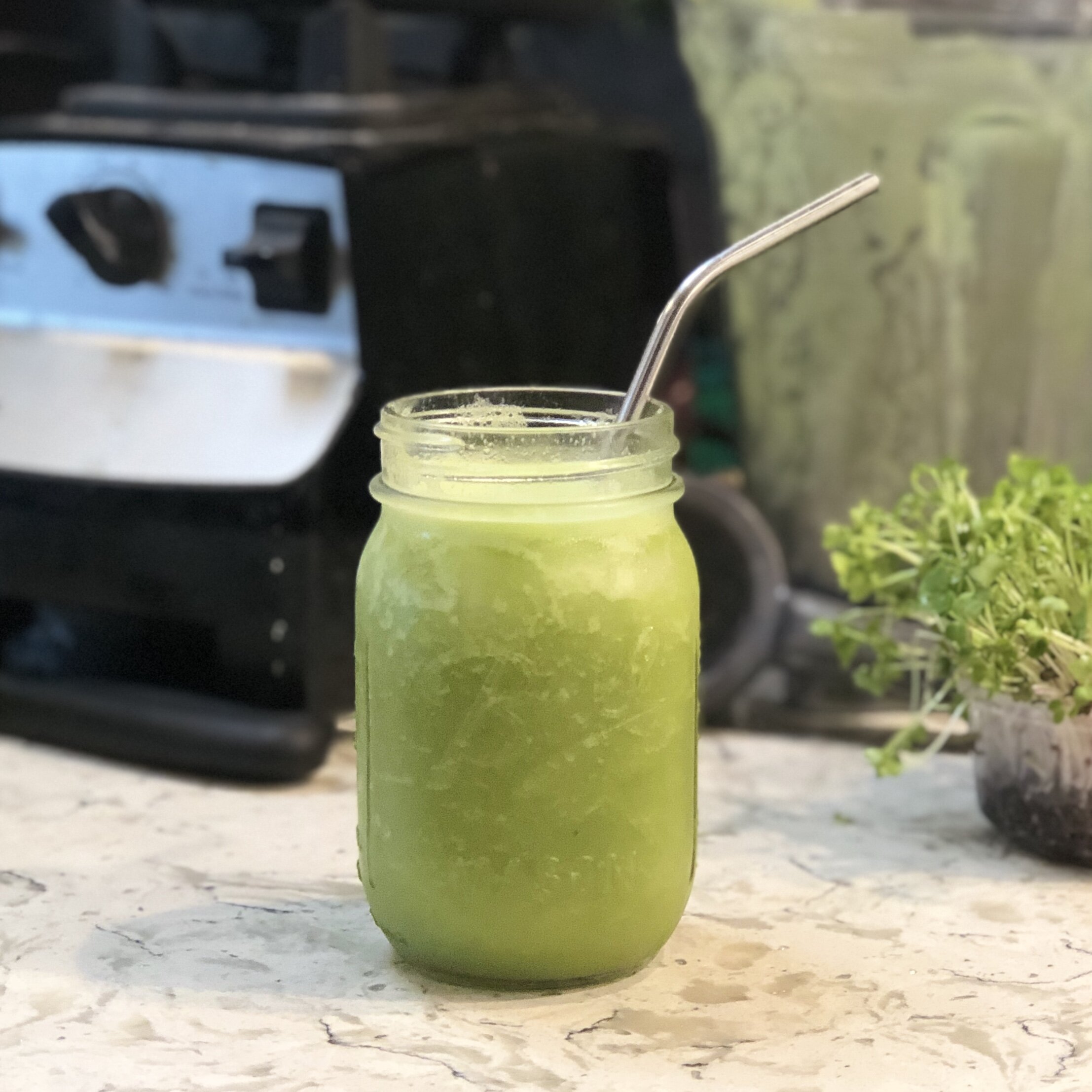 Microgreens Green Juice Recipe (Made in a Blender!) - Quantum Microgreens